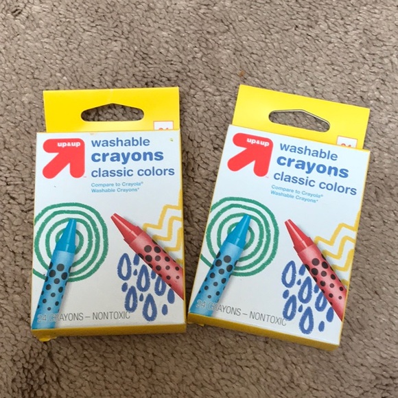 Up & Up | Accessories | 2 Box Of 24 Washable Crayons Classic Colors ...